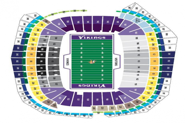 Vikings Stadium Seating Chart Vikings Stadium Seating